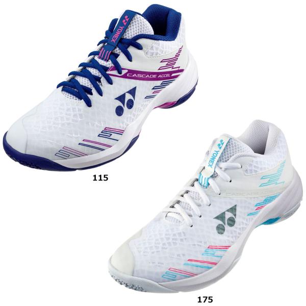 ヨネックス YONEX バドミントン シューズ パワークッション カスケードアクセル ミッド  SHBCA1MD　バドミントン 　トウアシストシェイプ採用でパワーロスのない素早いフットワークを実現。柔らかく足にフィットするミッドカットモデル。