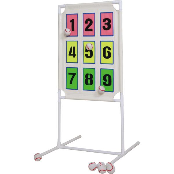 ゼット学校体育 ストライクゲーム ボール付き ストラックアウト レクリエーション 遊び 練習 体力作り 学校用品 備品 クラブ活動 授業 屋内 屋外 スポーツ大会 部活  ZF2023　ボール投げを競うレクリエーションスポーツ用品です。付属...