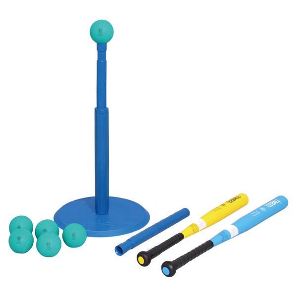 ゼットガッコウタイイク ゼット学校体育 12インチティーボールセット 野球 ソフトボール 練習 トレーニング 筋トレ 屋内 体育館 屋外 体力作り 運動 自主練習 部活 クラブ活動 基礎練習  ZF8241　小学校高学年〜一般用ティーボール...