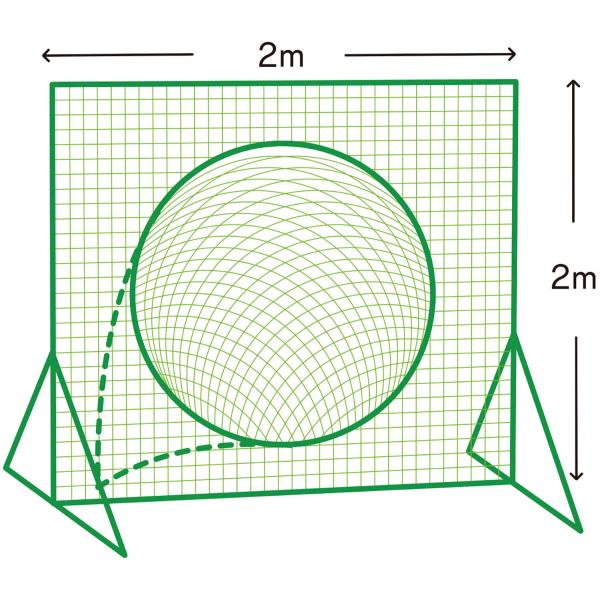 ゼット学校体育 トスバッティング取替用ネット軟式 防球ネット 小学校 中学校 高校 グラウンド ソフトボール 野球 部活 クラブ活動 サークル 練習 トレーニング  ZN352N　軟式野球やソフトボールに適したティーネットの取替用ネットです...