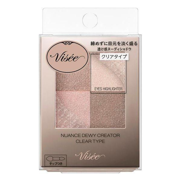 【発売日：2026年05月16日】●クリアな肌なじみカラーに輝きをかさねて、自然に目もとを大きく魅せる4色セットアイカラーです。透け感発色と繊細パールの輝きで、うるんだ目もとから控えめな色気を演出します。●透明性が高く、なめらかにのび広がる...