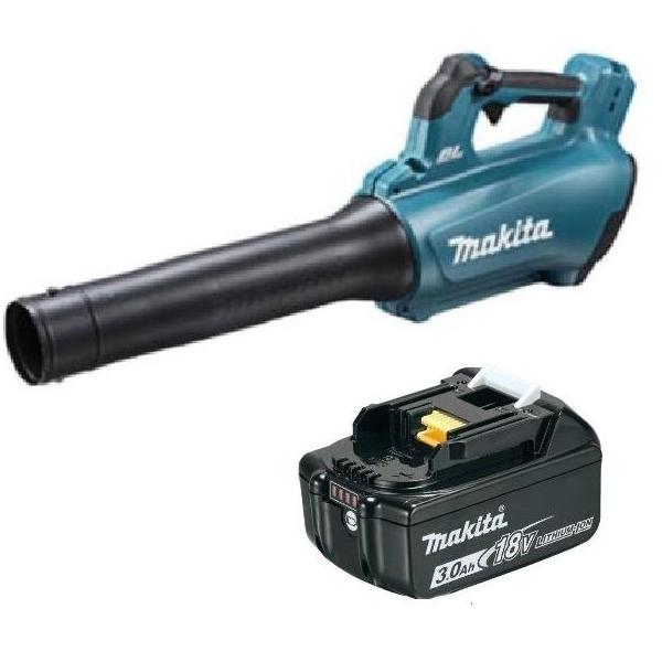 ■マキタ 18V 充電式ブロワ 本体MUB184DZ+バッテリーBL1830B※本体MUB184DZ+バッテリーBL1830B（標準付属品付）〇軽量・パワフル・低騒音。エンジンブロワと同等の操作感とパワー感を実現　プロから一般家庭まで、様々...