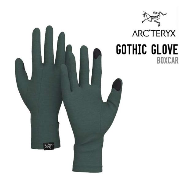 断熱効果 防臭 速乾性 透湿性 立体構造ARC'TERYX アークテリクス 23-24 GOTHIC GLOVE ゴシック グローブ スノーボード インナー グローブ 保温性 ユニセックス