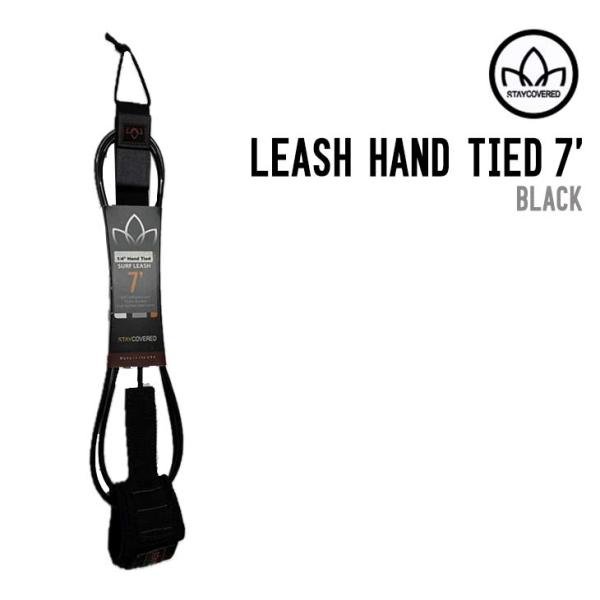 STAYCOVERED ステイカバード LEASH HAND TIED 7'0 リーシュコード ハンドタイド サーフィン リーシュコード ハンドタイド USA製 高耐久性 ショートボード用