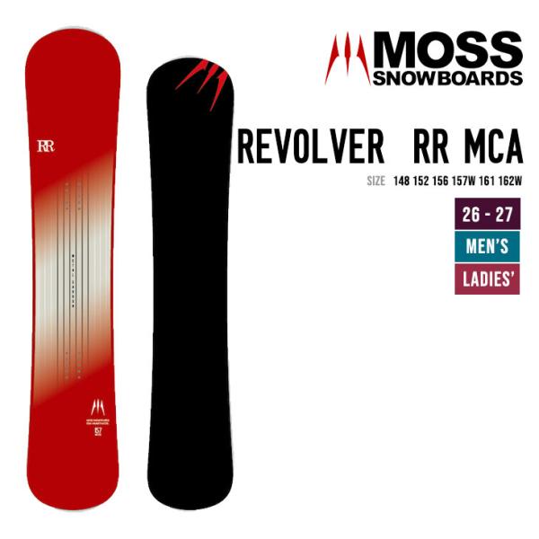 MOSS SNOWBOARD モス 26-27 REVOLVER RR MCA スノーボード2026 2027 フリースタイル カービング オールラウンド MOSS サイズ 148 152 156 157W 161 162W