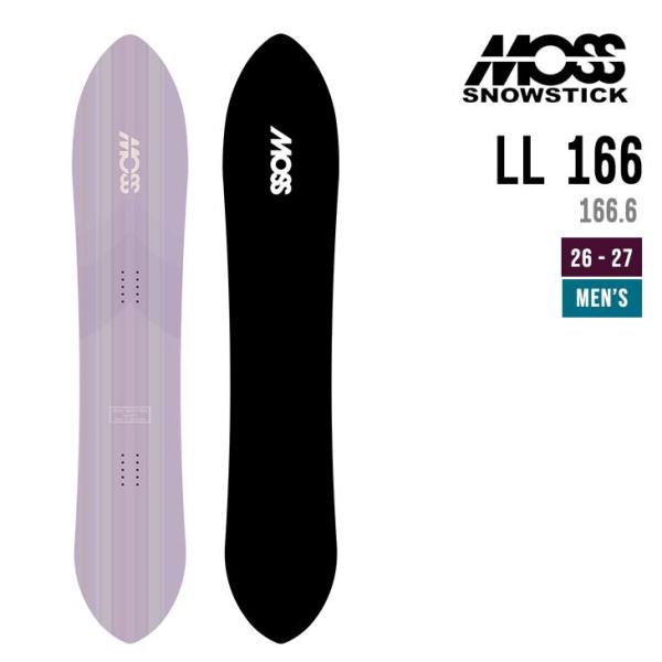 MOSS SNOWSTICK モススノースティック 26-27 LL 166 スノーボード エルエル 日本製 スノーサーフ パウダー フリーライド カービング