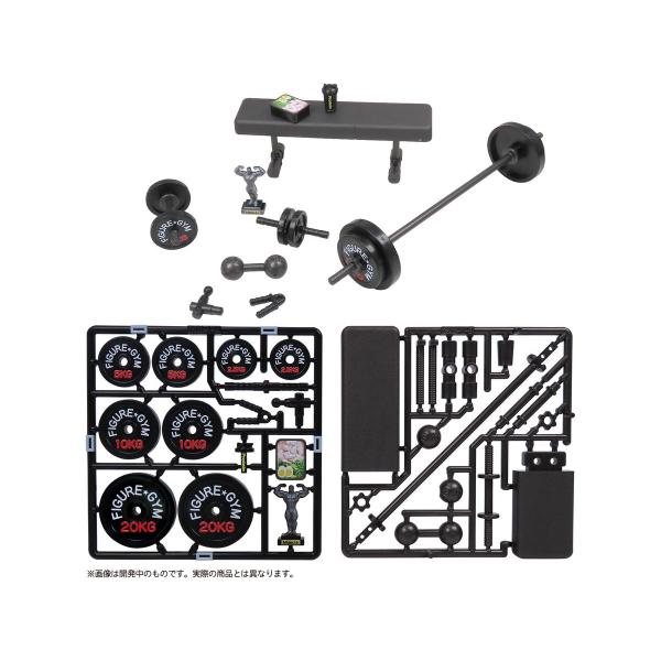 【発売日：2024年05月24日】プリプラの『フィギュアの〜』シリーズから新たなアイテムが登場。1/12フィギュアサイズの小さな筋トレセット。お手持ちのフィギュアに持たせて本格トレーニングプレイを楽しめます。バーベルのプレートは付け替え自由...