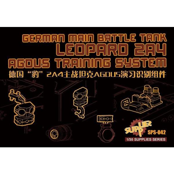 演習で使われるレーザービーム発射機などを再現するレジンパーツセット。砲口内部にレーザー発射機、車体や砲塔の横に検知器、砲塔上部にコントローラーを再現。カモフラージュネットに感光テープとかオレンジのライトが立っていたのは前世紀の話。