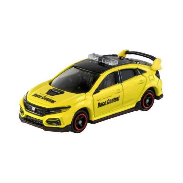 【発売日：2024年06月18日】「ホンダ シビック ＴＹＰＥ Ｒ レースコントロールカー」が、トミカになって登場です。＜アクション＞サスペンション車体のメインカラー：イエロー