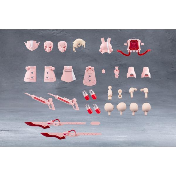 【発売日：2026年06月30日】メガロマリアシリーズを拡張するためのオプションセット「メタモルフォーゼユニット」が新カラーで登場！本製品は「メタモルフォーゼユニット エクスアーマー ホワイトナース」の成型色を変更し、「拡張スキンパーツ」「...