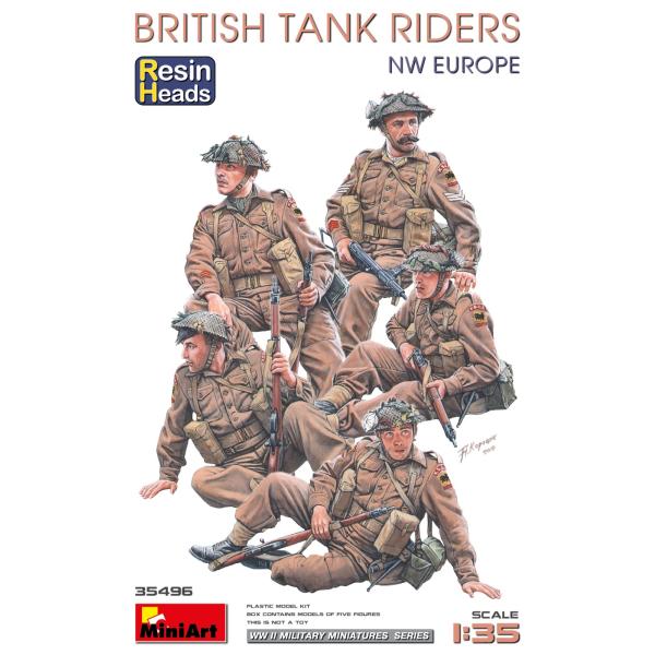 【発売日：2025年09月03日】イギリス戦車戦車跨乗兵の5体セットにレジン製の頭部部品を追加した特別版です。