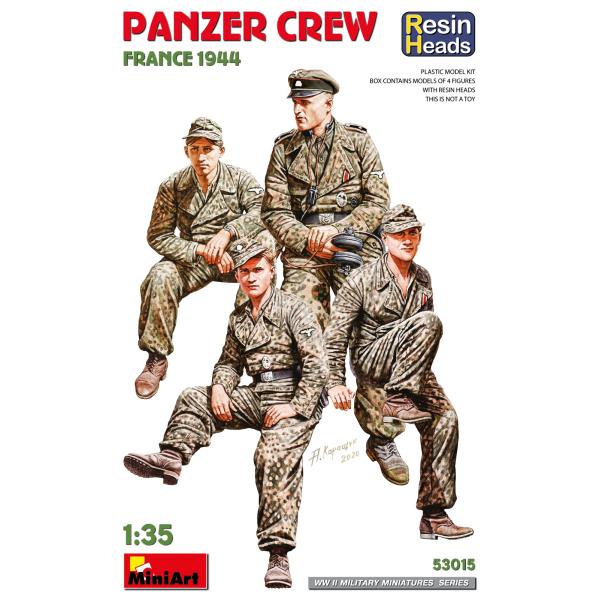 【発売日：2025年07月31日】特長的なポーズの戦車クルー4体セットです。頭部は精巧なレジン製です。 1944年の西部戦線のジオラマに最適です。