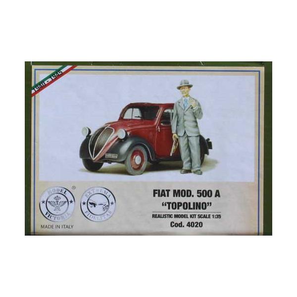 人気のトッポリーノにマフィアの様なパルチザンが付いたキットです。イタリア軍のドライバーフィギュアもそのまま付属しています。