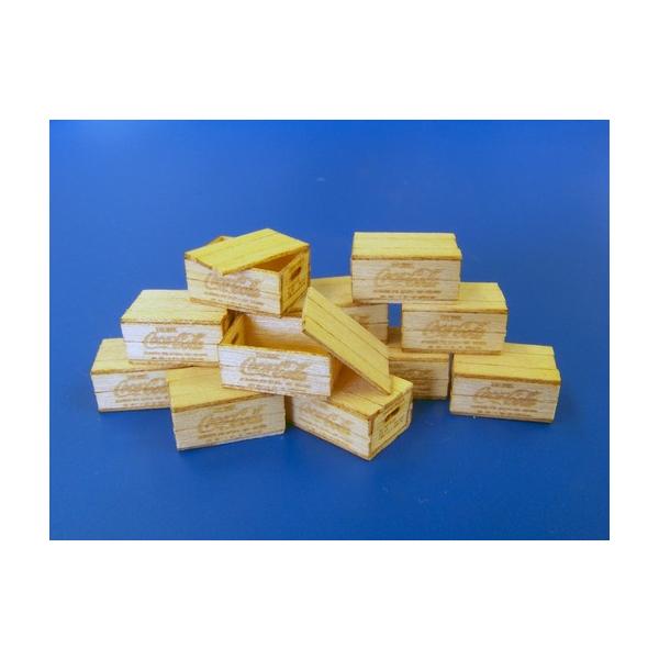 コカコーラの銘柄が焼き付けられた木箱12箱分のセット。