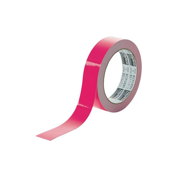 トラスコ TRUSCO テープ 蛍光ラインテープ ピンク 25mm×10m TLK-2510P です。【屋内用】鮮やかな蛍光色のラインテープです。
