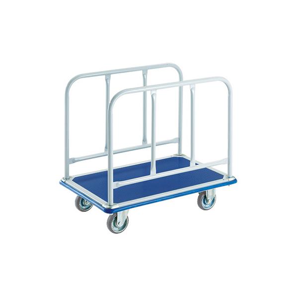 トラスコ TRUSCO プレス製運搬車 ドンキカート サイドハンドルタイプ 110N 114-8816 です。【組立式】両サイドのハンドルにより長尺物を運搬できます。