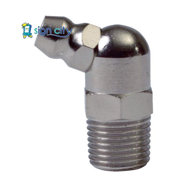 ●グリスガンのノズルをグリスニップル先端に押し当てて注油します。●注油圧力は、10MPa以下を推奨します。●接続口径：R(PT)1/8(JISタイプ)　B型●形状：B型●品名：グリスニップルB型(JIS型)●重量：52G●黄銅棒●表面処理：...