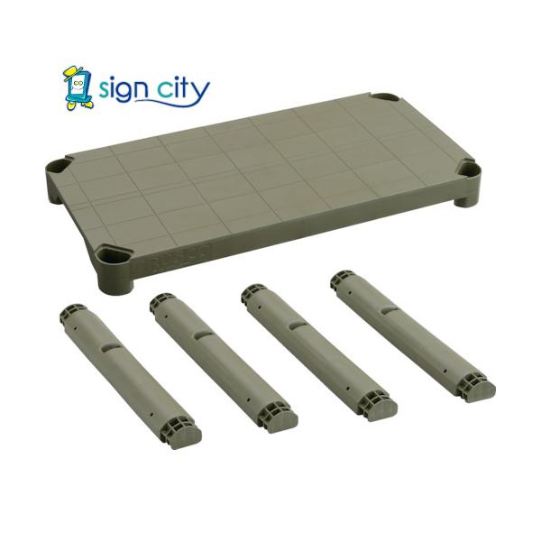 ●脚は棚板内にワンタッチで収納可能です。●（棚1枚につき脚4本収納可能）●棚板表面にシボ加工をほどこし、荷物のズレを防止します。●脚側面、棚板側面等にもシボ加工をほどこしたことにより、高級感あるマットな質感を実現、汚れや傷も目立ちにくくなっ...