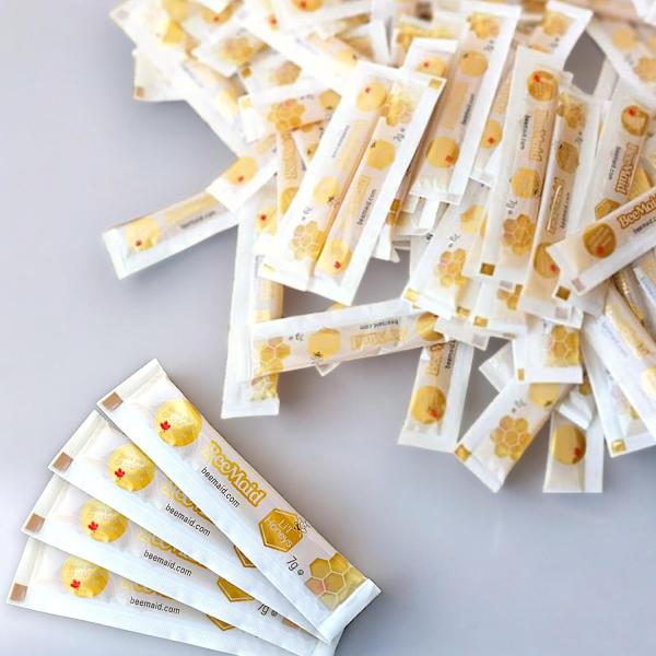 はちみつ スティック 個包装（7g×約30本）ポーションパック 小分け ハチミツ (210, グラム)・小分けで使い切りサイズの個包装はちみつ（1袋7g）・カナダ産はちみつ100％使用・個包装なので持ち歩きも出来、オフィスなどでもさっと取り...