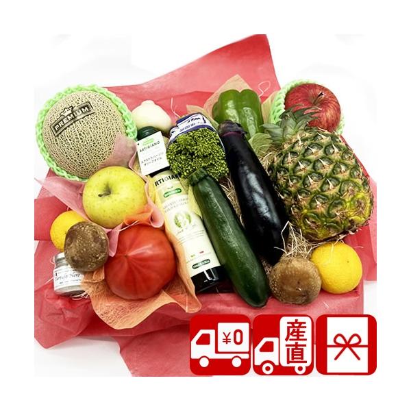 笑顔をいつもありがとう、感謝の気持ちをフルーツを野菜そして野菜の味を引き立てる有機オリーブオイルと黒トリュフ塩をギフトボックスに詰め込みました。フレッシュなフルーツ＆野菜のギフトです！野菜ソムリエが目利きした野菜や果物を、季節に合わせて、一...