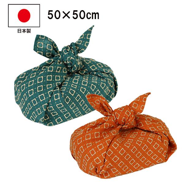 【商品名】小風呂敷　四角刺子【素材】綿100%【サイズ】50cm×50cm「中刺子縞」衣服の補強の役割から盛んに用いられ、次第に美しい文様を表現するようになった刺子。刺子をアクセントにシンプルで粋のある縞模様として表現。