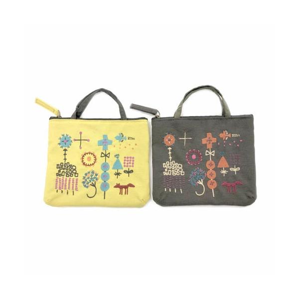 【サイズ】　約タテ14×ヨコ16cm【仕様】　　ファスナー式開閉【素材】　　表地、裏地ナイロン（裏地　水玉プリント）日本製