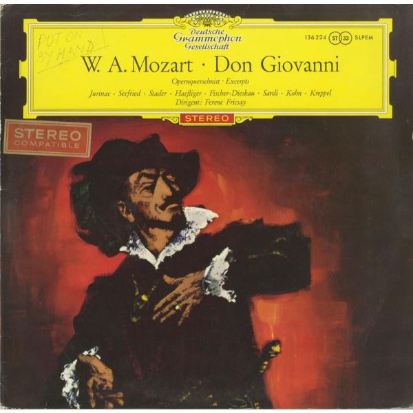 モーツァルト：ドン・ジョヴァンニ（ハイライト）/Ｆ.フリッチャイ指揮ベルリン放送ｓｏ./ベルリン放送（旧名ＲＩＡＳ）室内ｃｈｏ.　Ｓ.ユリナッチ，Ｉ.ゼーフリート，Ｍ.シュターダー（ｓ）Ｅ.ヘフリガー（ｔ）Ｋ.コーン（ｂｓ）　他/独DGG：...