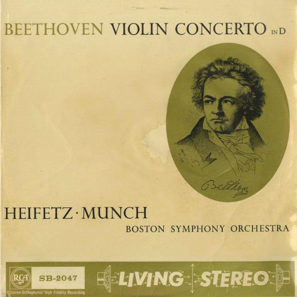 ベートーヴェン：ヴァイオリン協奏曲Op.61/Ｊ.ハイフェッツ（ｖｎ）Ｃ.ミュンシュ指揮ボストンｓｏ./英RCA：SB 2047