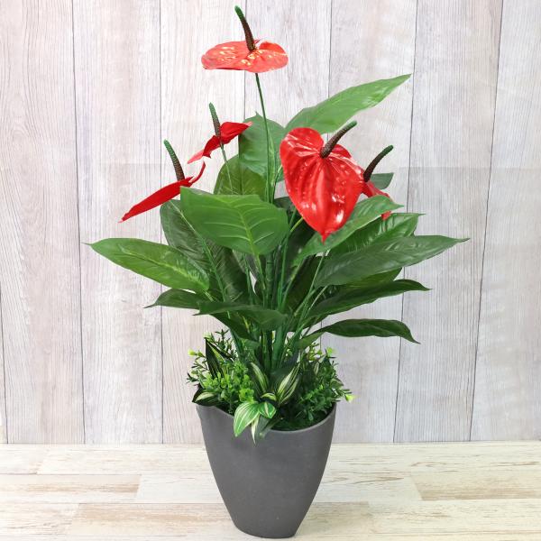 サイズ：約高さ70×幅45×奥行45cm＊商品の仕様は変更になる場合がございますオフィス・事務所の緑化や、自宅の玄関やキッチン、寝室や書斎のデスクやテーブル、トイレやお風呂場・洗面台など、お部屋の癒やしのインテリアに。いつまでも枯れない爽や...