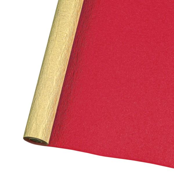 高級な雰囲気を醸し出す、ゴールドとのリバーシブルクレープペーパーです●ご注文単位：1本（約74cm×10m）●素材：パルプ/片面はっ水加工●ロールの外側がはっ水加工面ですこの商品はお取り寄せになりますので、3〜4日ほどお時間をいただきます。...