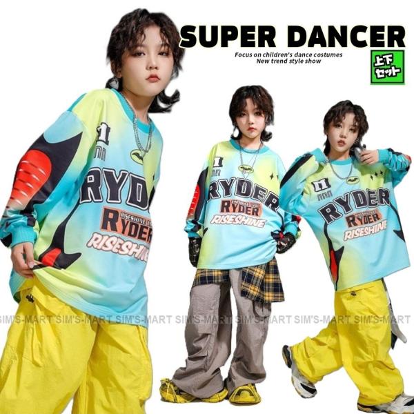 ・個性的で派手かわいい上下2点セット!!・原宿系、ストリート系、K-POP系のカッコいいヒップホップダンスファッション!!・ダンスチームの衣装におすすめ★目立つ衣装で舞台映え抜群!!＜素材＞【 綿・ポリエステル 】※ストレッチなし※裏地なし...