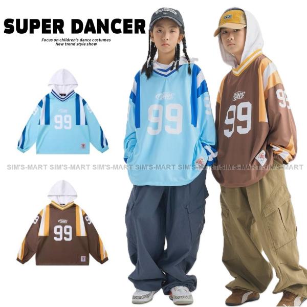 ・ヒップホップテイストのかっこいいトップス!!・ダンスチームの衣装としてやダンスレッスン用!!普段着としてもGood!!＜素材＞【 ポリエステル100% 】※ストレッチなし●納期の方はカートの記載納期目安をご確認ください。なるべく早くお届け...