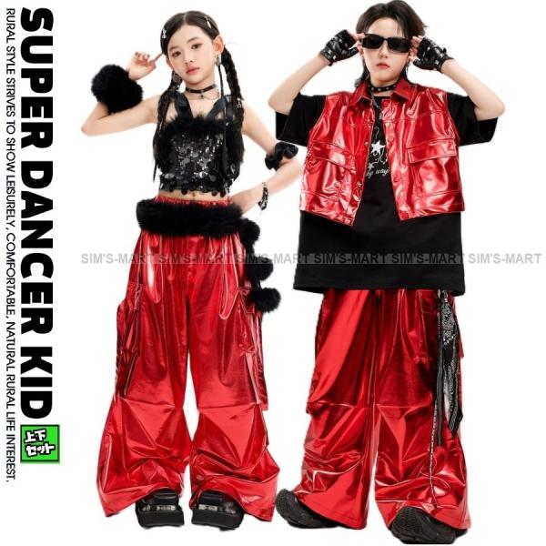 ・ブラックの派手かっこいいスパンコール×メタリック上下2点セット!!!・スパンコールは光を反射し、キラキラと美しく輝くので舞台映え最高です!!・ダンスコンテストやダンスの発表会などのチーム衣装におすすめ★＜素材＞【 ポリエステル 】※ストレ...