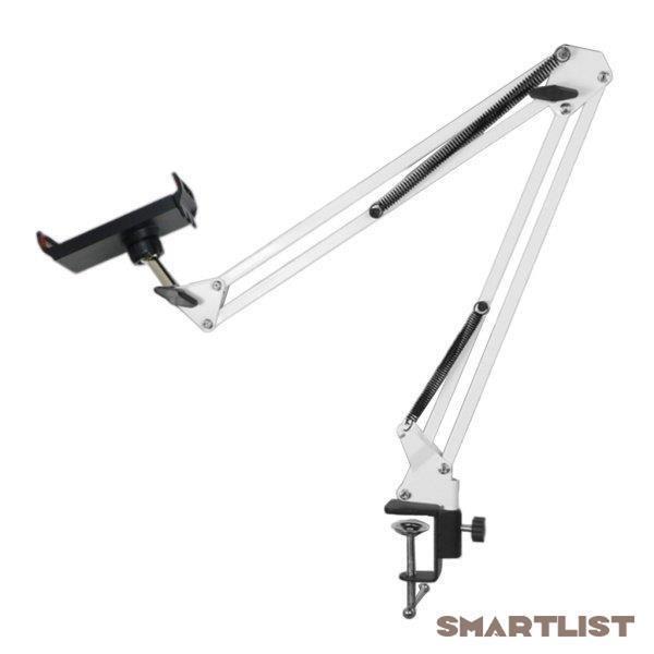 説明長い腕のタブレットホルダーは.食事中.料理中.ベッドなどでタブレットを手で持つための手を使わないで提供します 360°自由に回転してあらゆるニーズに対応し.ニーズを満たします快適な表示で携帯電話やタブレットを簡単に配置ロックインスクリュ...