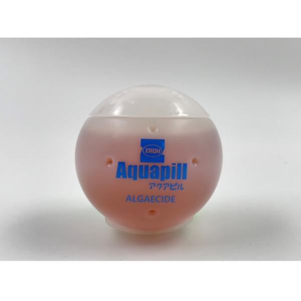 プール用 防藻剤「アクアピル ALGAECIDE（アルジサイド）」アクアピルNo.5の後継品。従来の容量136mlより約50％アップして新登場しました。■ 主な特徴・250トンまでのプールに、1個で約5〜7日間、藻の抑制効果が持続します。・...