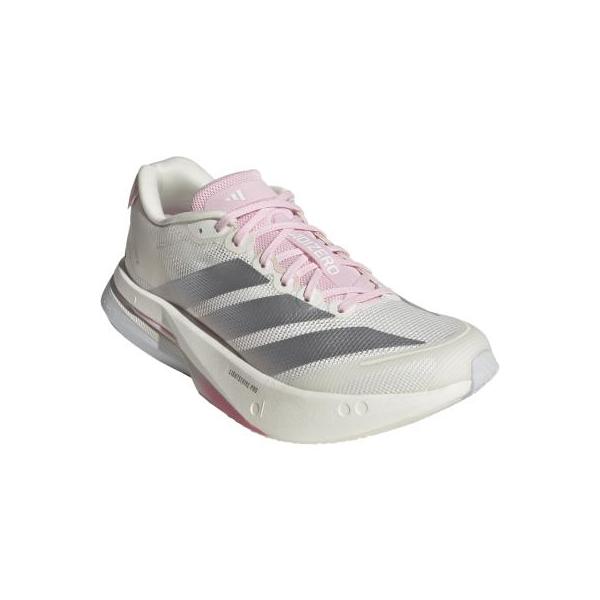 ■品番：JQ9667■品名：Adizero Boston 13■メーカー希望小売価格：　本体17,000円＋税■カラー：Core White / Silver Metallic / Clear Pink■サイズ：22.0〜29.0cm■生産...