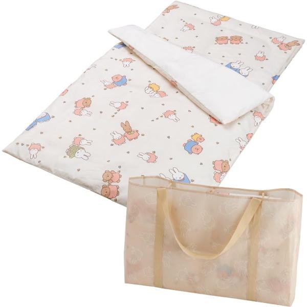 最新2026年版 西川のミッフィーお昼寝布団セット。サイズ:<掛け布団中芯>79X109cm<掛け布団カバー>80X110cm<敷布団中芯>67X120cm<敷布団カバー>69X122cm&l...