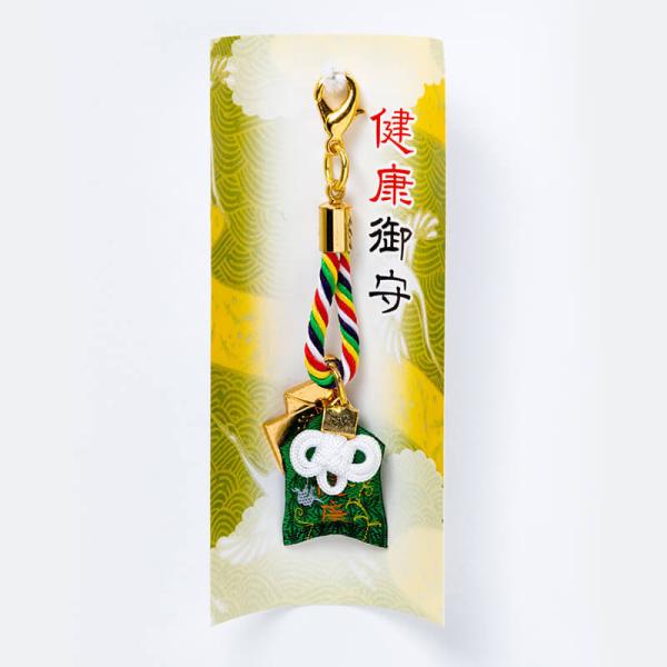 【サイズ】■箱横：3cm縦：8.5cm厚み：1.5cm■お守りフック：1cmストラップ部分：4.5cmお守り部分：縦2cm 横1.6cm 厚み0.8mm神社で祈願済み鎌倉時代（1250年）より続く岩国鎮座の神社、白崎八幡宮の大神様のご神徳（...