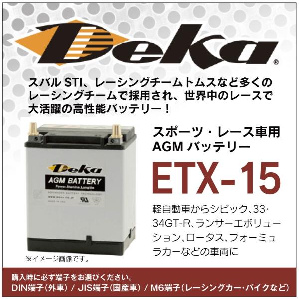 品番：etx-15寸法：134×90×166容量（20時間率）：15.4Ah重量：5.1kg