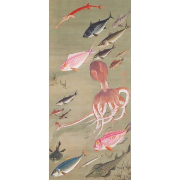 江戸時代中期の京にて活躍した絵師、伊藤若沖（いとう じゃくちゅう）の絵柄を大胆にプリントした襖紙です。紙サイズ・・・幅９３ｃｍ×丈２０３ｃｍ／枚【上記サイズ以内であれば追加料金無しでサイズの変更に対応いたします。】※サイズの変更がある場合は...