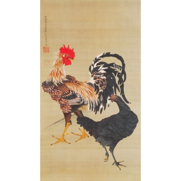 江戸時代中期の京にて活躍した絵師、伊藤若沖（いとう じゃくちゅう）の絵柄を大胆にプリントした襖紙です。紙サイズ・・・幅９３ｃｍ×丈２０３ｃｍ／枚【上記サイズ以内であれば追加料金無しでサイズの変更に対応いたします。】※サイズの変更がある場合は...