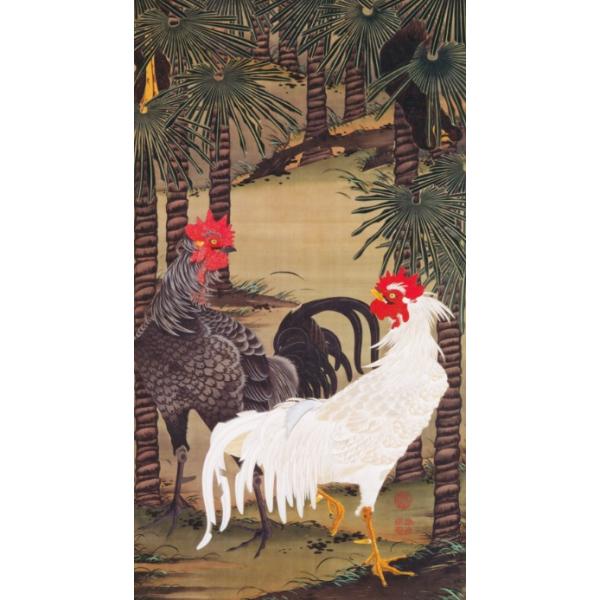 江戸時代中期の京にて活躍した絵師、伊藤若沖（いとう じゃくちゅう）の絵柄を大胆にプリントした襖紙です。紙サイズ・・・幅９３ｃｍ×丈２０３ｃｍ／枚【上記サイズ以内であれば追加料金無しでサイズの変更に対応いたします。】※サイズの変更がある場合は...