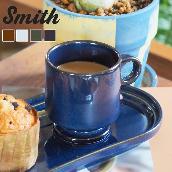 サイズ/約高さ8.6cm直径：約7.8cm容量/約240ml内容量/1個材質/磁器種類/ブラウン、グリーン、ネイビー、バニラ生産国/日本製食器洗い乾燥機/使用可能電子レンジ/使用可能●レトロでノスタルジックな脚付きデザインのマグです。●マグ...