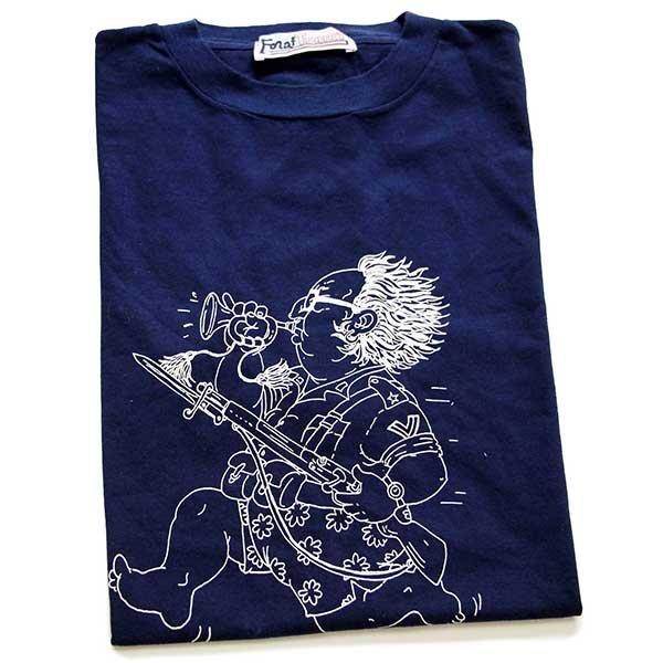 90s【Forat Tshirt】のTシャツです。MADE IN ITALY袖、裾ともにシングルステッチカラー：紺素材：100% COTONE（コットン）サイズ表記：不明（着用感メンズL相当）実寸（平置き）・肩幅　53cm・身幅　54cm・...
