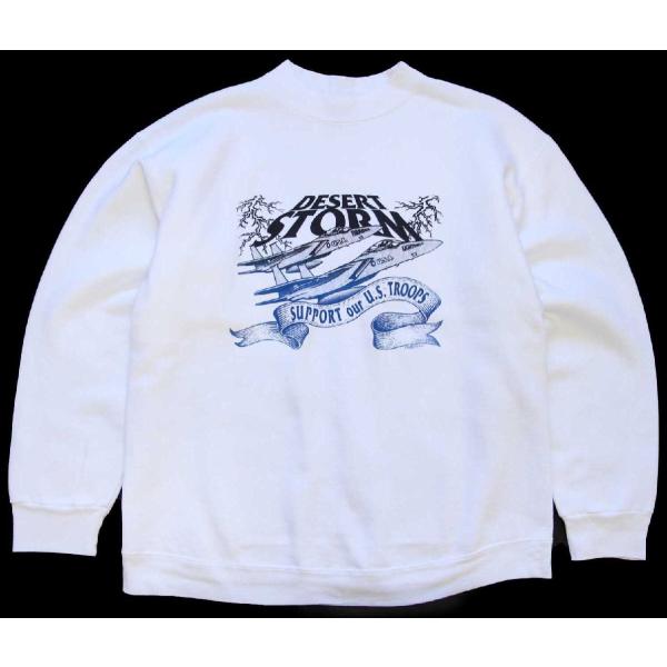 90s【85/15】HEAVYWEIGHT スウェットです。MADE IN USAカラー：白素材：85% COTTON　15% POLYESTER（厚みのある、しっかりした生地感です）サイズ表記：LARGE実寸（平置き）・肩幅　55.5cm...