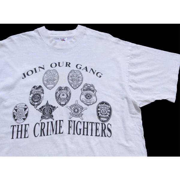 90s【FRUIT OF THE LOOM】のTシャツです。MADE IN USA両面プリント袖、裾ともにシングルステッチカラー：白サイズ表記：XL実寸（平置き）・肩幅　55cm・身幅　58.5cm・着丈　69cm多少の誤差はご了承ください...