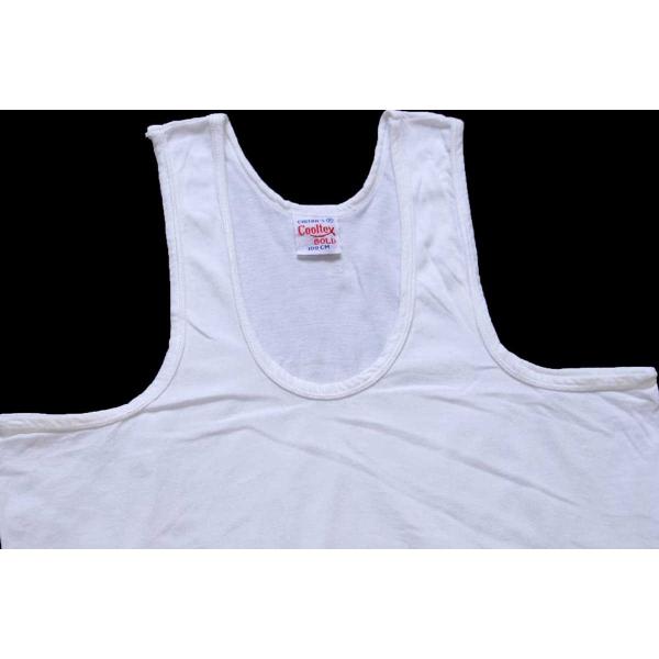 70s〜【CHITRA'S】のタンクトップです。裾はシングルステッチカラー：白素材：100% COTTONサイズ表記：100 CM（キッズ）実寸（平置き）・身幅　45cm・着丈　62cm多少の誤差はご了承ください。コンディション：タグ付近に...