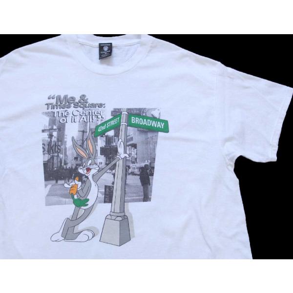 90s【WARNER BROS. STUDIO STORE】のTシャツです。MADE IN USA1998 WARNER BROS.のコピーライトありカラー：白素材：100% COTTONサイズ表記：XL実寸（平置き）・肩幅　57cm・身幅...