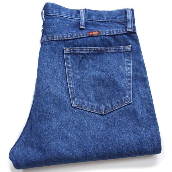 00s〜【RUSTLER】のデニムパンツです。MADE IN MEXICOフロントジップフライ（YKK）素材：100% COTTONサイズ表記：38×30実寸（平置き）・ウエスト　49cm・股下　77cm・総丈　107cm多少の誤差はご了承...