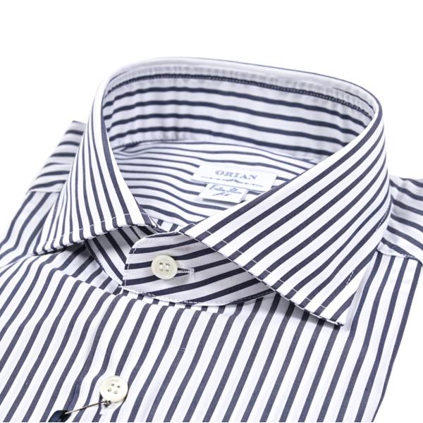ブランド：ORIAN / オリアンオリアン ORIAN 【2025-26年 秋冬新作】 Extra Slim Fit エクストラスリムフィット ドレスシャツ ワイシャツ ホリゾンタルカラー 長袖 オールシーズン コットン ポリアミド ストラ...